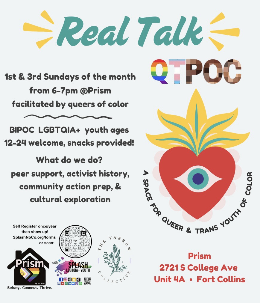 QTPOC – SPLASH Youth of Northern Colorado